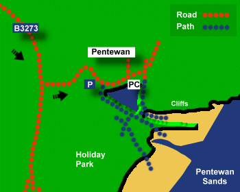 Pentewan Beach Information - Cornwall Beach Guide