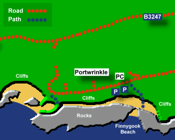 Portwrinkle Beach Information - Cornwall Beach Guide