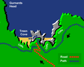 Treen Cove Beach Information - Cornwall Beach Guide